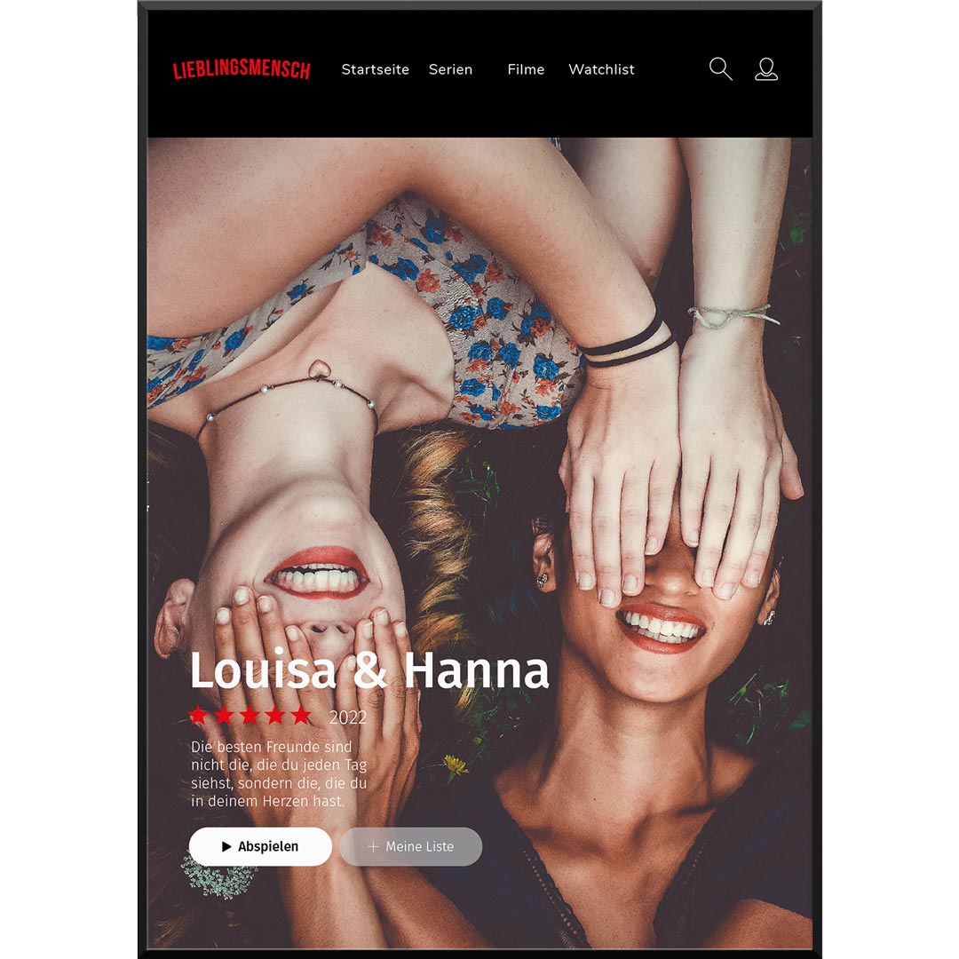 Fotoposter Lieblingsmensch No2 | MY FAM POSTER – MY FAM POSTER - Personalisierte Poster