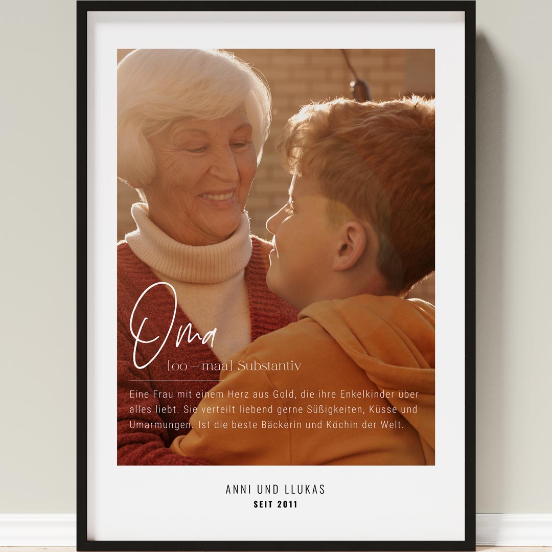 Fotoposter Definition Oma No2 | MY FAM POSTER