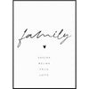 Family Script No3 Poster | MY FAM POSTER