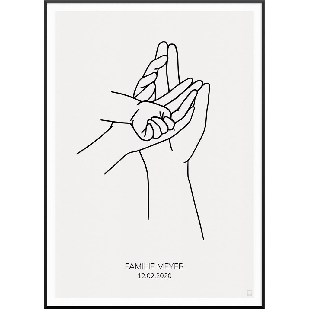 Individuelles Family Hands No1 Poster | MY FAM POSTER – MY FAM POSTER ...