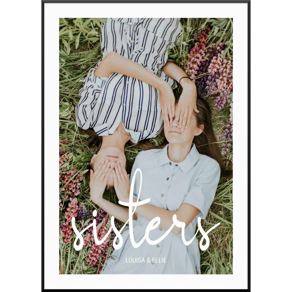Fotoposter Sisters | MY FAM POSTER – MY FAM POSTER - Personalisierte Poster