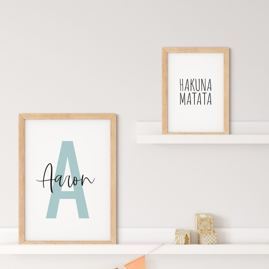 Personalisierbares My Name Poster | MY FAM POSTER