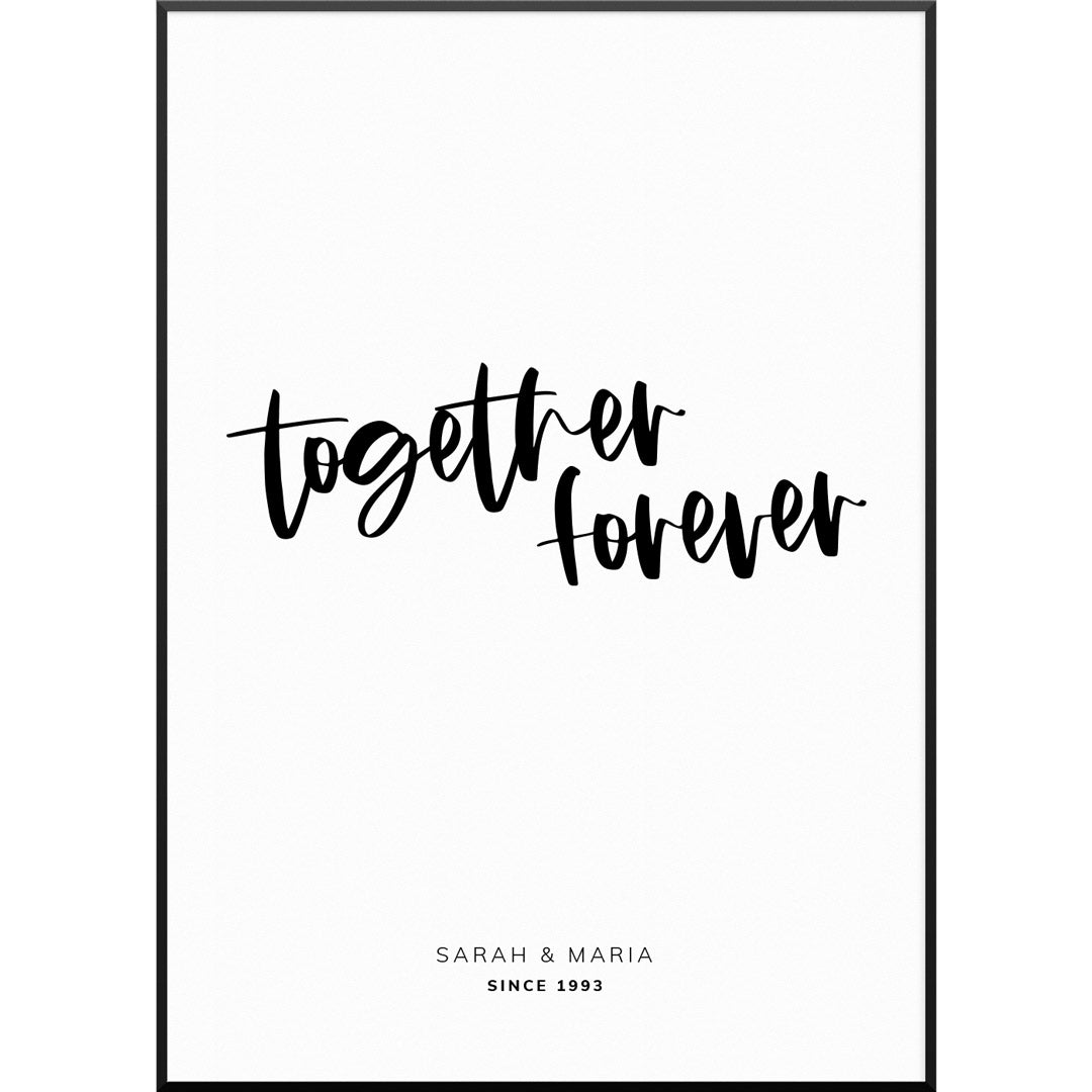 Individuelles Together Forever Poster | MY FAM POSTER – MY FAM POSTER ...